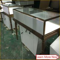 China Brush stainless steel retail jewelry showcase display showroom design for rings for sale