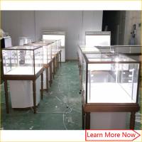 China Brush stainless steel retail jewelry showcase display showroom design for rings for sale