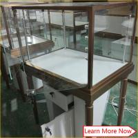 China Brush stainless steel retail jewelry showcase display showroom design for rings for sale