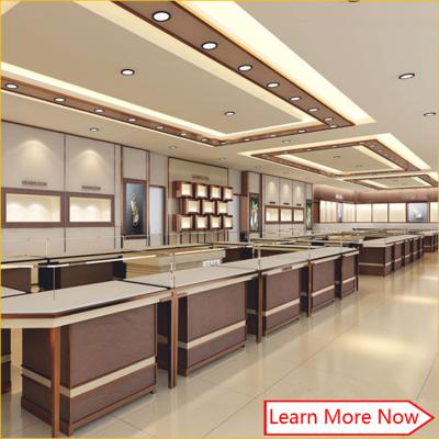 China Eye-catching !Wooden Display Jewellery Showroom Furniture Counter Design for sale
