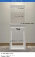 China Manufacturer wholesale custom made white color glass display cases for museums for sale