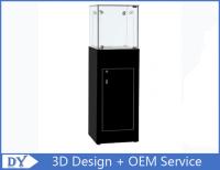 China Supplier manufacturer wooden glass full assamble exhibition showcase with lock for sale