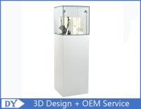 China Supplier manufacturer wooden glass full assamble exhibition showcase with lock for sale
