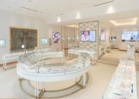 China Professional 3D Design Jewellery Shop Display Counters With Stainless Steel Leg for sale