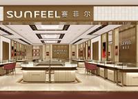 China Nice Commercial Jewellery Display Counter Stainless Steel Combined With Wooden for sale