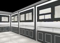 China Elegant Design Retail Jewelry Display Cases Decorated With LED Spot Lights for sale