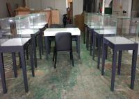 China Large Qty Exhibition Display Cases Matte Gray Color Modern Simple Design for sale