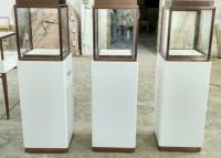 China Luxury Custom Glass Display Cases / Museum Display Cabinets Hidden Strip Lights for sale