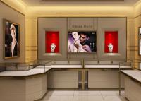 China Stainless Steel Wooden Display Cases Large Space For Jewelry Display for sale