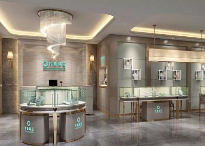 China Luxury Modern Jewelry Shop Display Cabinets / Jewellery Showroom Furniture for sale