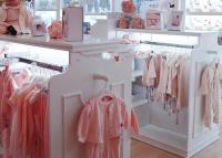 China Beautiful Neat Baby Clothing Store Display Fixtures With Eco - Friendly Material for sale