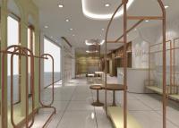 China Fashion Retail Lady Apparel Store Fixtures Made With Wood Stainless Steel for sale