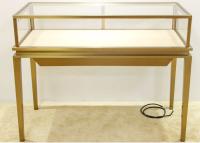 China Luxury Jewelry Display Cases Stainless Steel Tempered Glass Material for sale