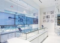 China LED Lights Decorated Custom Glass Display Cases / Shop Display Cabinets for sale