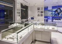 China LED Lights Decorated Custom Glass Display Cases / Shop Display Cabinets for sale