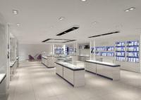 China Modern Nice White Showroom Display Cases / Jewelry Display Cases Custom Logo for sale