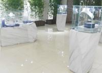 China Wooden Glass Jewelry Showroom Display Cabinets Bizarre Style Design for sale
