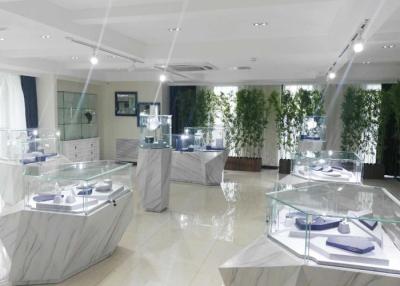 China Attractive Jewellery Commercial Display Cases / Kiosk Display Cabinets Customized Logo for sale