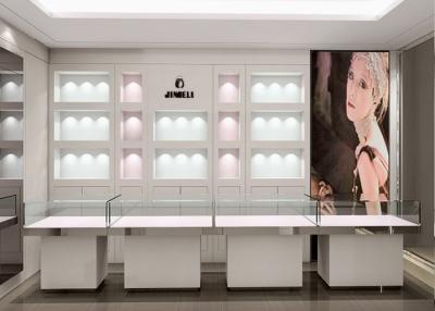 China Crystal Tempered Glass Top Showroom Display Cases Decorated With Pole Lights for sale