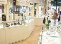 China Durable White Coating Custom Jewelry Display Cases / Retail Display Cases for sale