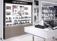 China Watch Showroom Display Cases White Painting Color With LED Spot Light for sale