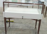 China Free 3D Design Glass Store Display Case Milk White Color Hidden LED Strip Lighting for sale