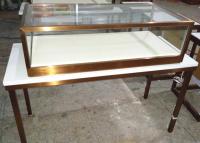 China Simple Design Glass Jewelry Case / Retail Display Cases Hidden LED Strip Lights for sale