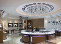 China Commercial Display Cases / Jewellery Showroom Furniture Decorated With LED Lights for sale