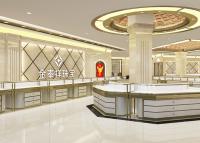 China Pre - Assembly Structure Showroom Display Cases Pink Lacquer Finish Color for sale