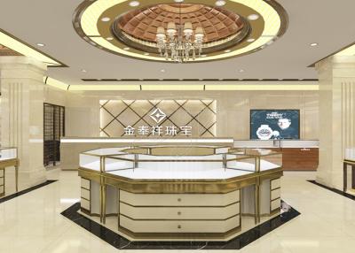 China Pre - Assembly Structure Showroom Display Cases Pink Lacquer Finish Color for sale