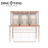 China High End Custom Made Tabletop Jewelry Display Case, Good Quality Jewelry Showcases, Offer Whole Store 3D Design Service for sale