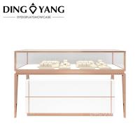 China Fashion Metal Framed Display Jewelry Case With Exquisite Appearance, Stainless Steel Jewelry Showcases Manufacturer for sale