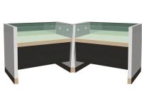 China White Black Wooden Glass Display Counter For Jewelry 1200 X 550 X 900MM for sale