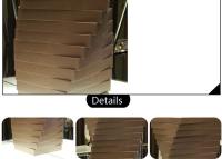 China Wooden Custom Glass Display Cases With 6MM Glass Open Door Matte Brown for sale