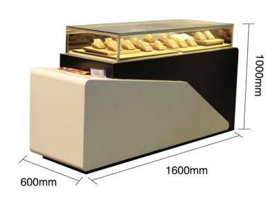 China Lighted Jewelry Display Case , Large Wooden Display Plith In White Lacquer Finished for sale