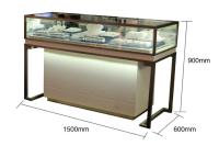 China Pre - Assembled Structure Jewelry Store Display Cases With Stainless Steel Frame for sale