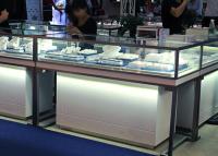 China Pre - Assembled Structure Jewelry Store Display Cases With Stainless Steel Frame for sale