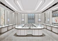 China Matte White Jewelry Store Display Cases , Jewellery Display Counter for sale