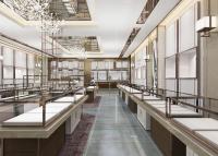China Fashion Stainless Steel Jewellery Shop Showcase With Custom Logo for sale