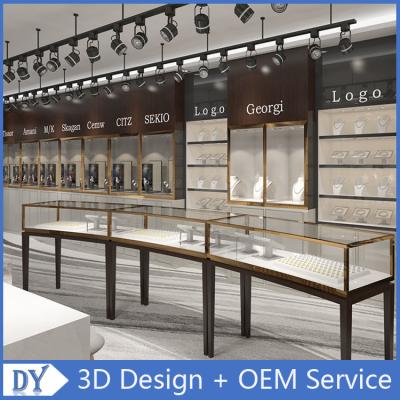China Elegant Wooden Stain Steel Showroom Display Cases / Jewellery Display Cabinets for sale