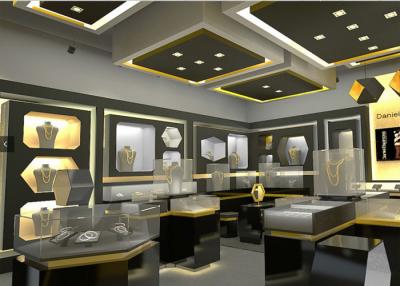 China Fashion Black Color Jewellry Shop Display Black With Lacquer Finished for sale