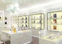 China Retail Shop Jewelry Display Cases Beige With Lacquer Finished for sale