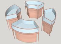 China Fashion Jewellery Shop Display Counters With 6MM Super White Tempered Glass for sale
