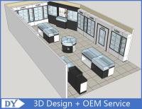 China Simple Wood Jewelry Display Cases / Jewellery Display Counter for sale