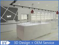 China High Wooden Shelf Jewellery Shop Display Cabinets For Showroom for sale