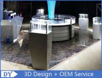 China Modern Retail Jewelry Store Showcase Wooden MDF S / S Tempered Glass for sale