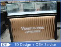 China Custom Modern Design Glass Jewellery Shop Display Counters With led lights for sale