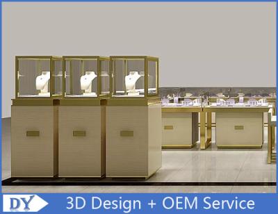China Luxury Wood Veneer Jewellery Counter Designs With OEM LOGO for sale