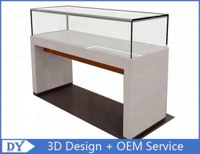 China 1200X550X950MM Wooden Glass Jewelry Counter Display Cases With Locks for sale