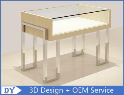 China High End Mirror Stainl Steel Jewelry Store Counter With lock for sale